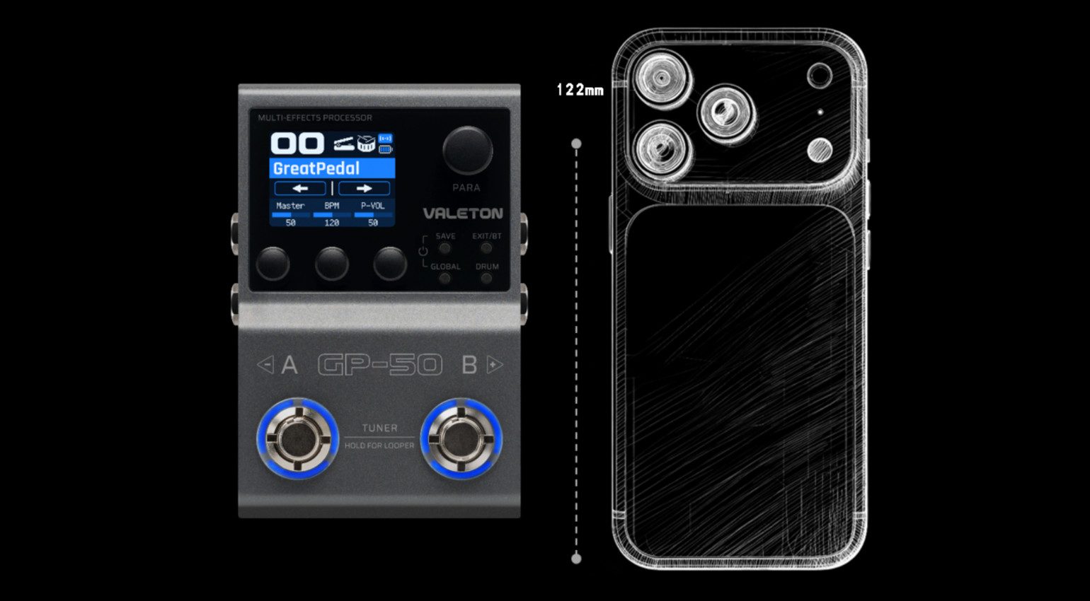 Valeton GP-50: multi-effetto NAM con batteria e looper